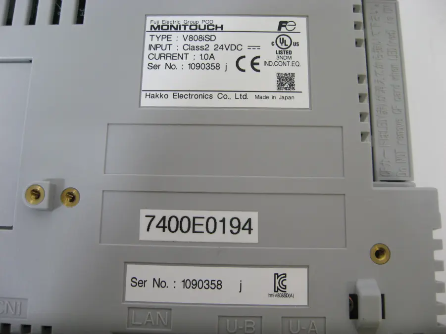 Naiad Dynamics Marine Stabilizers Datum Control Fuji Electric Monitouch ...