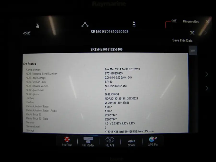 Raymarine SR150 Sirius XM/WX Weather Module w/Antenna & Cables - E70161 ...