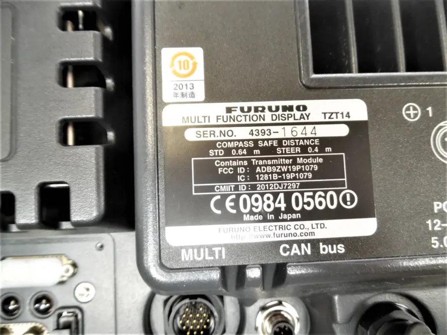 Furuno - TZtouch TZT14 - MFD Display - Tested/Updated - OK Condition ...