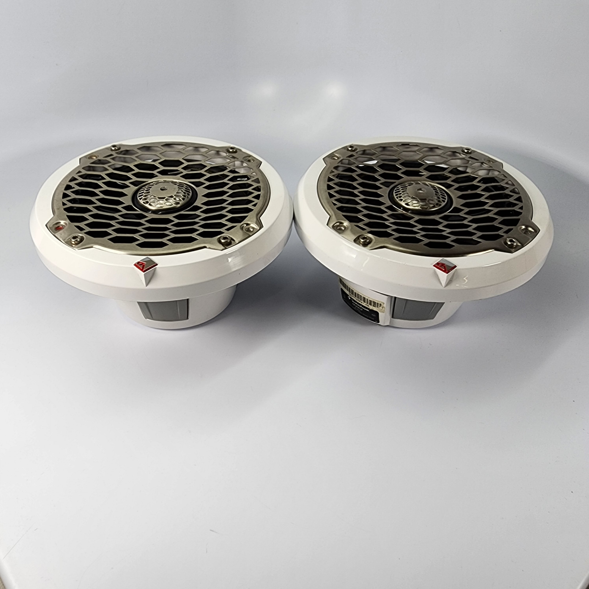 (1 Pair) Rockford Fosgate M262 6.5" 2-Way Marine Speakers - White with Grille - Max Marine ...