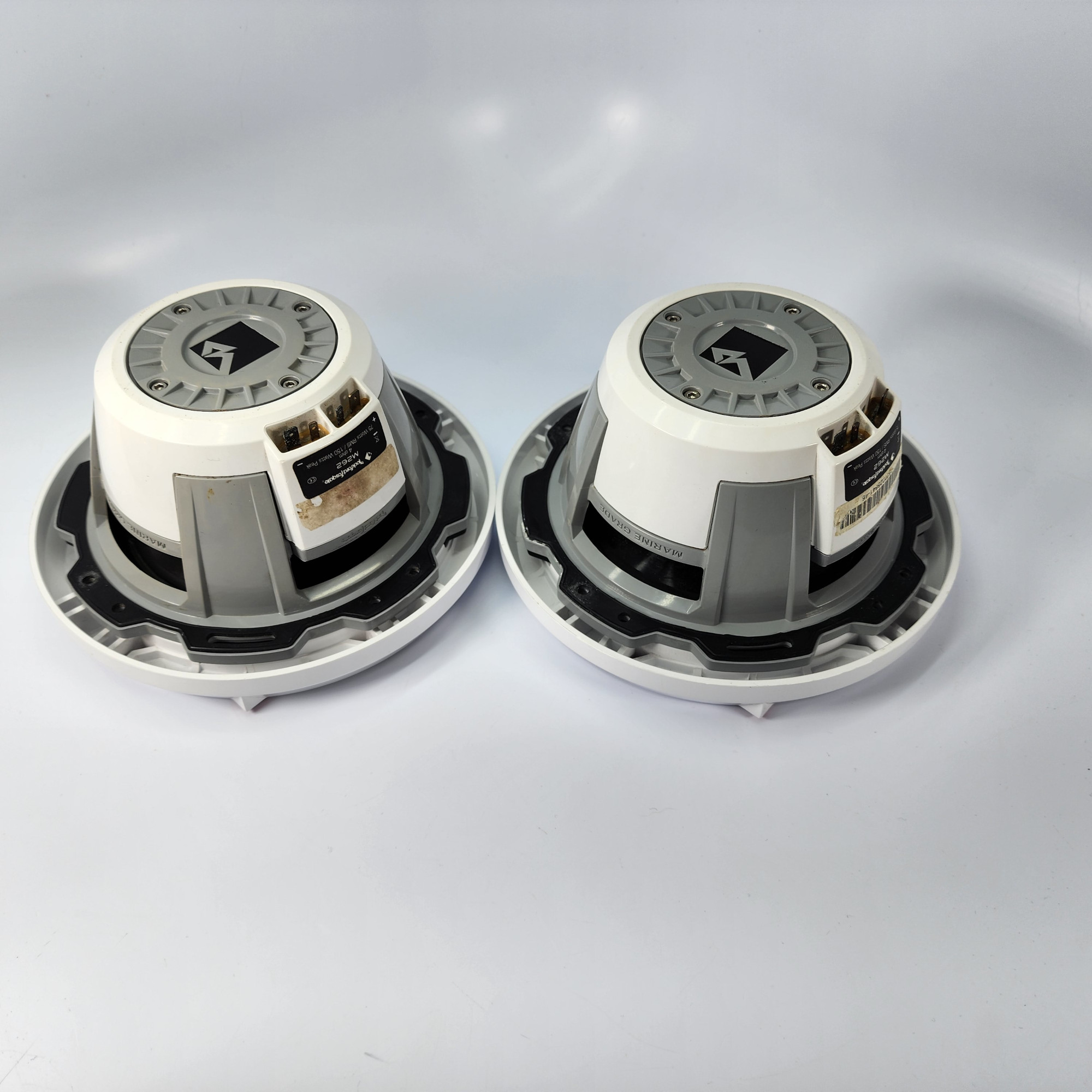 (1 Pair) Rockford Fosgate M262 6.5" 2-Way Marine Speakers - White with Grille - Max Marine ...