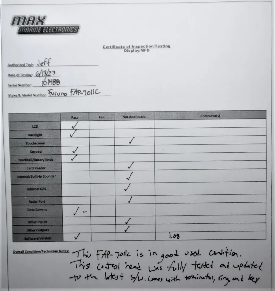 Furuno - Navpilot 711C/OB - FAP-7011C - Great Condition - Tested ...