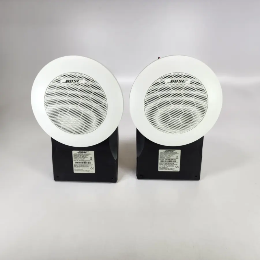 (1 Pair) Bose 131 4.5″ Ported Enclosure Marine Speakers w/ White Bose ...