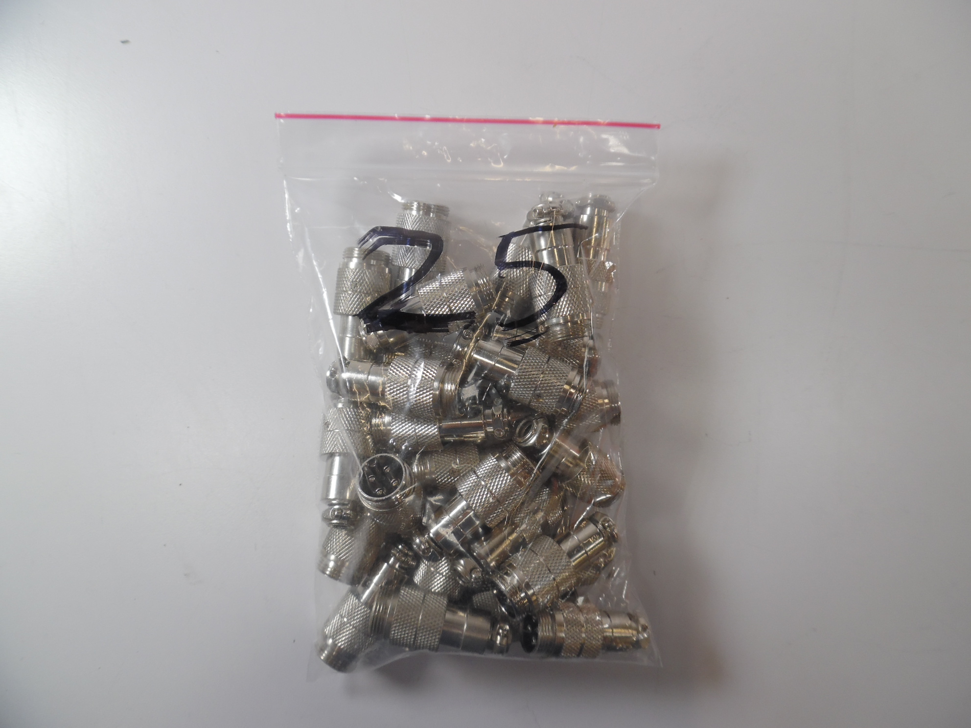 25 Piece LOT 4 Pin Male Fuji Connectors f/CB HAM Aviation Radio Cable ...