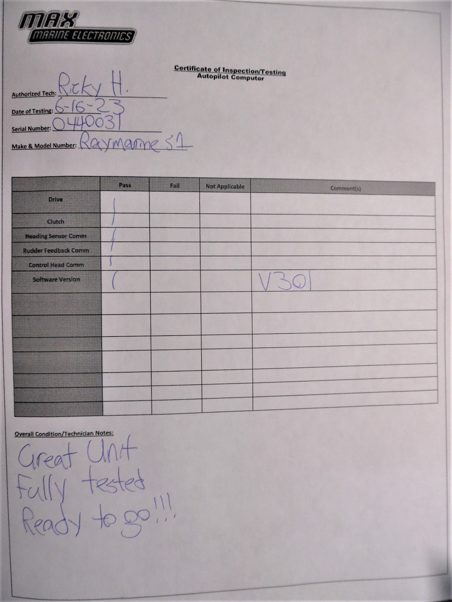 Raymarine Smartpilot S1 Autopilot Computer Fully Tested E12108 V3.01 ...