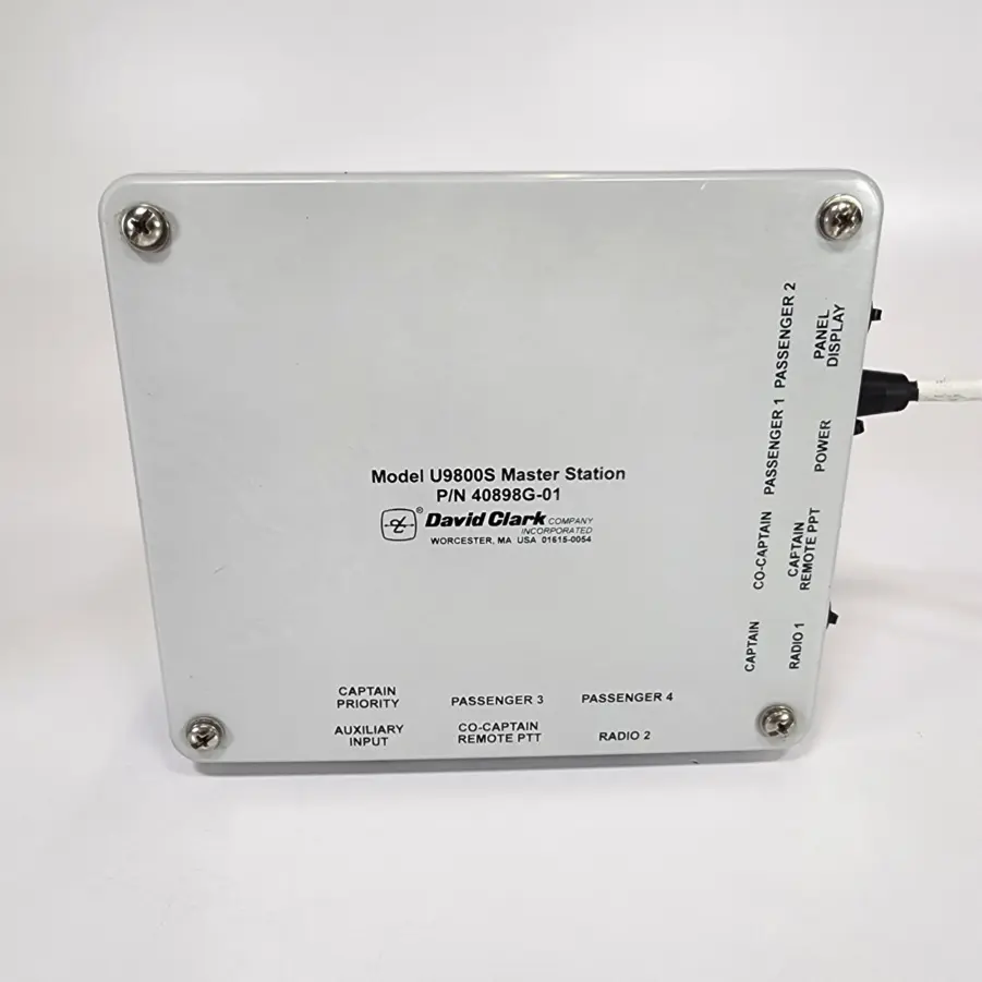 David Clark U9800S/40898G-01 Intercom Station with Display & Assorted ...