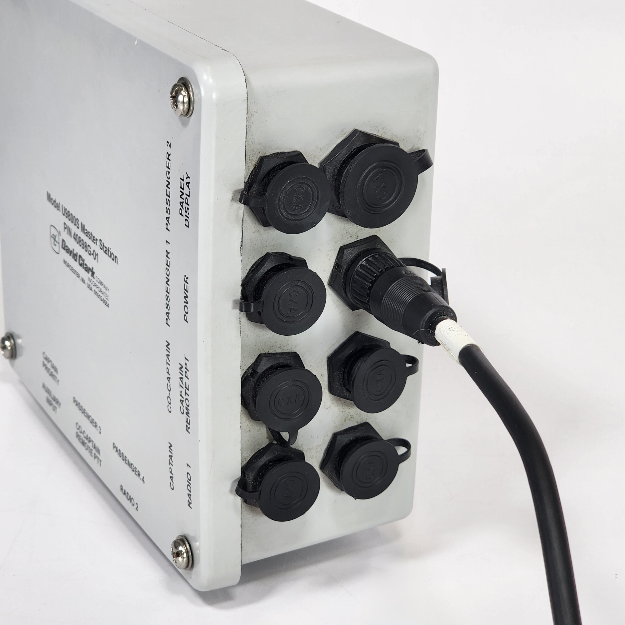 David Clark U9800S/40898G-01 Intercom Station with Display & Assorted ...