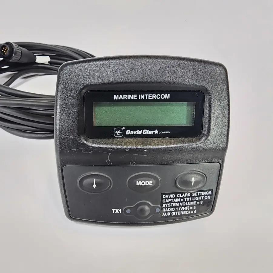 David Clark U9800S/40898G-01 Intercom Station with Display & Assorted ...
