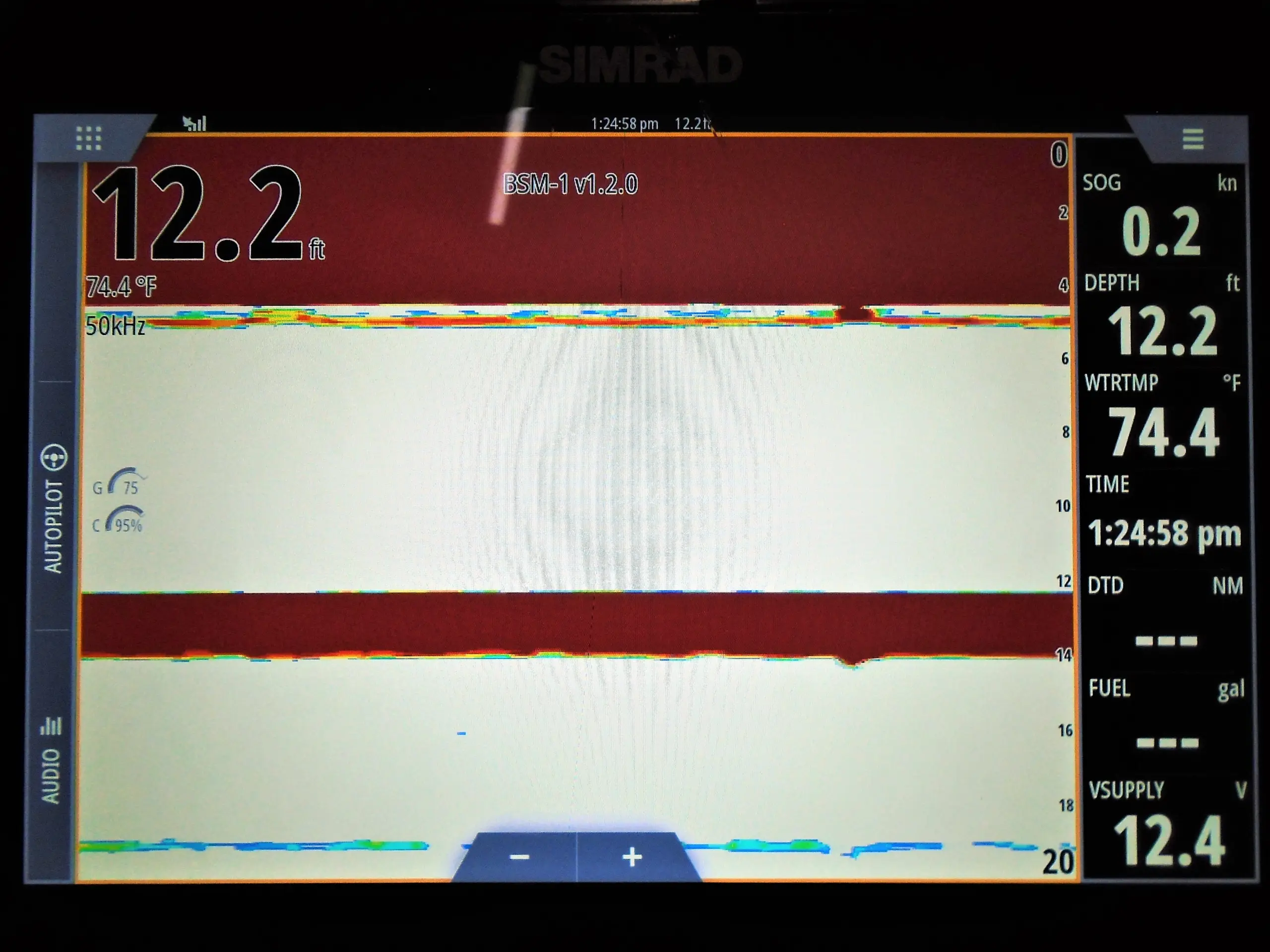 Simrad BSM-1 Sounder Module W/Cables -Tested Good- Max Marine Electronics