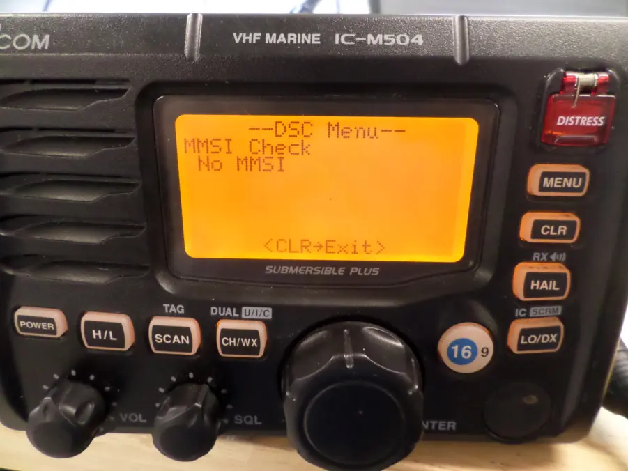 Icom IC-M504 VHF Marine Radio w/ HM-126RB Mic - Fully Tested - Max ...