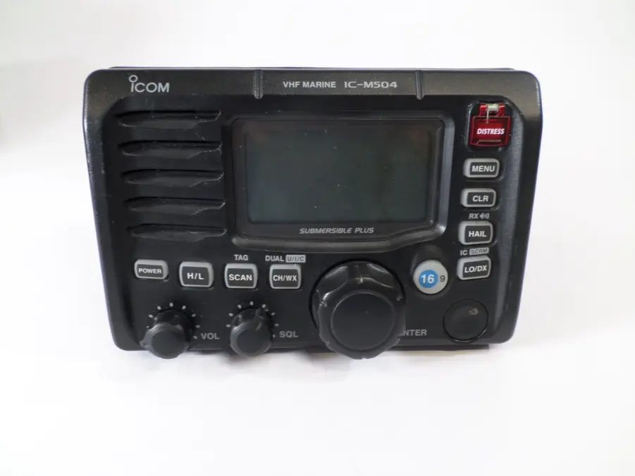 Icom IC-M504 VHF Marine Radio w/ HM-126RB Mic - Fully Tested - Max ...