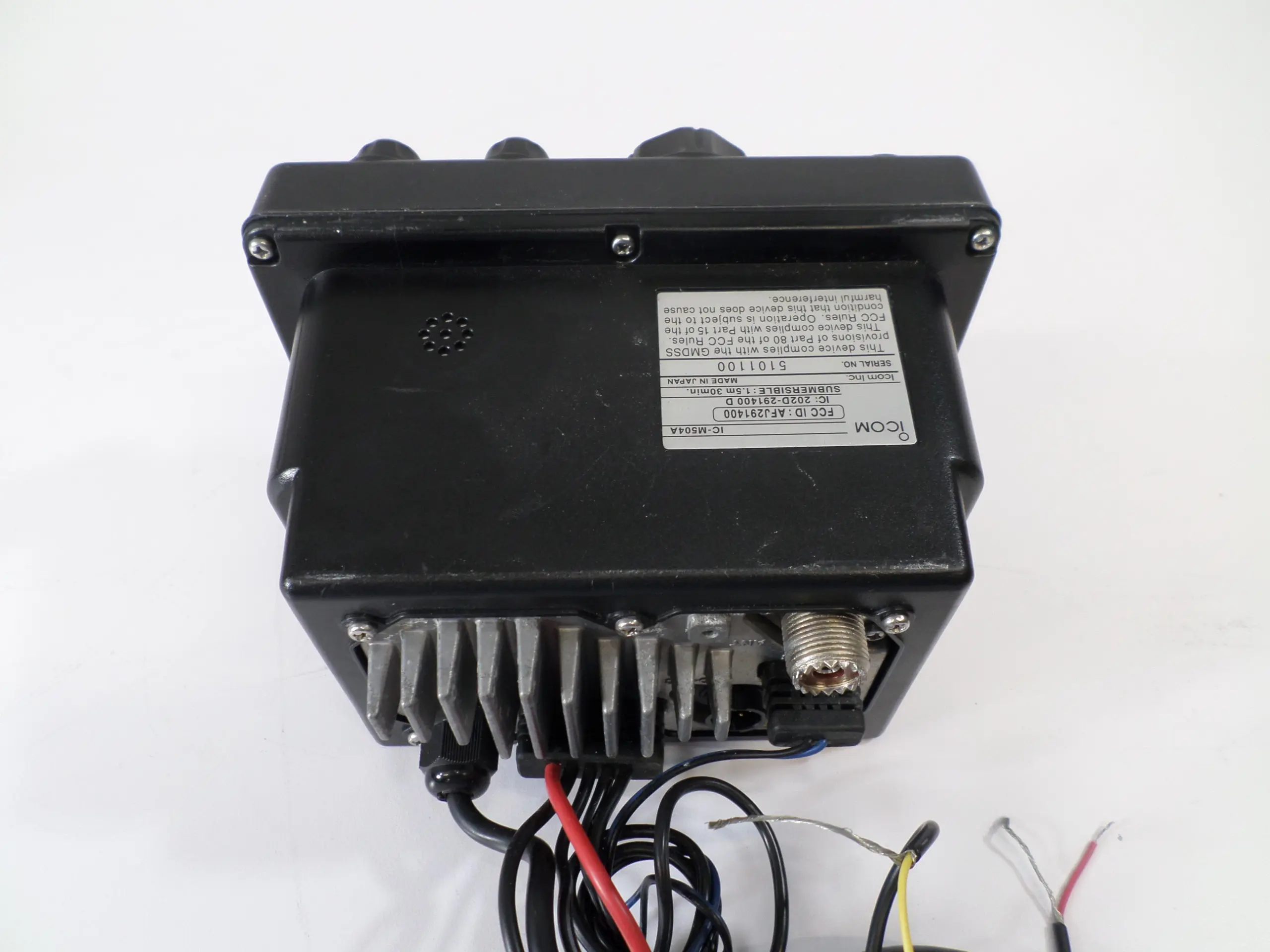 Icom IC-M504 VHF Marine Radio w/ HM-126RB Mic - Fully Tested - Max ...