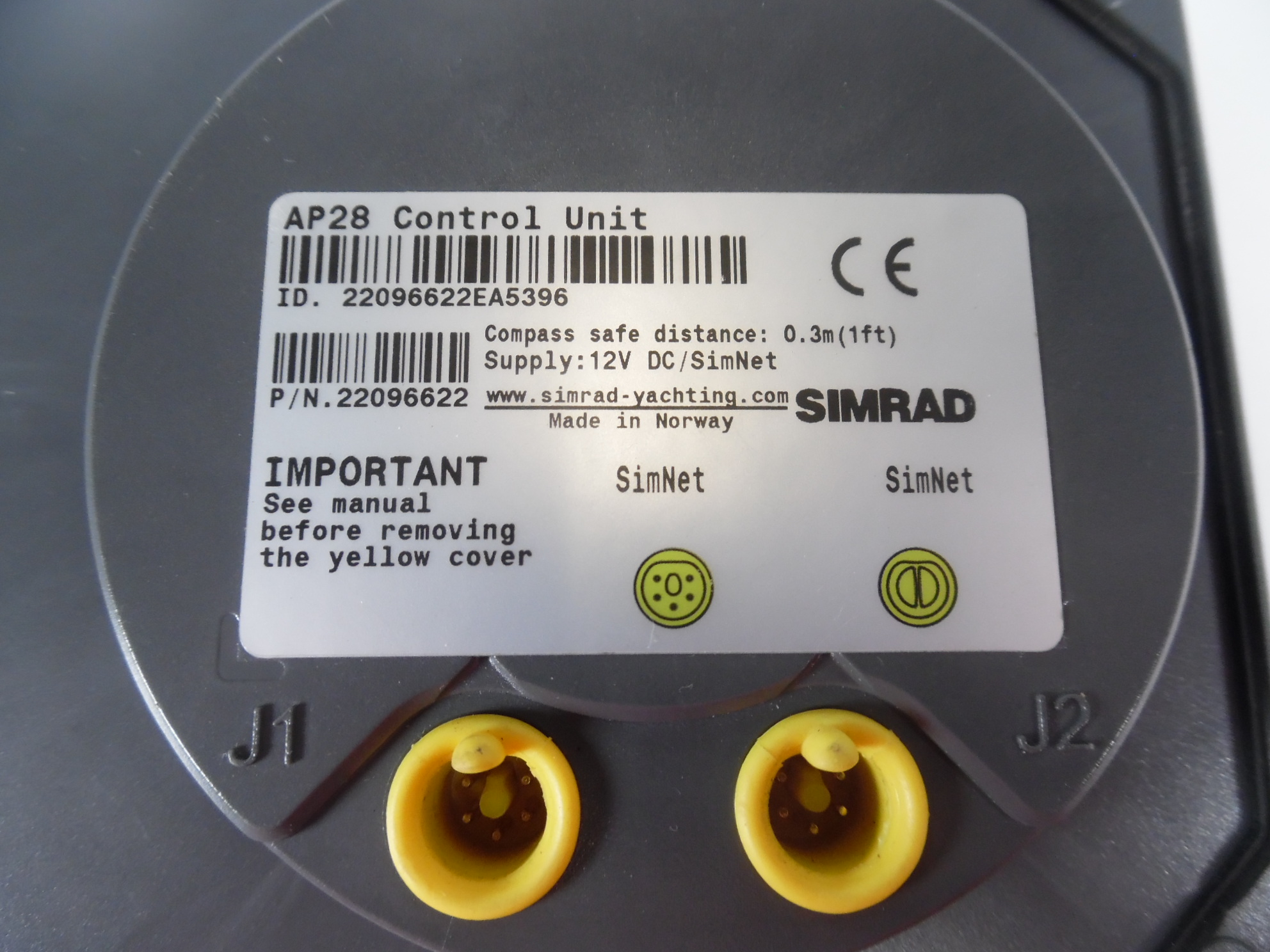 Simrad Ap28 Autopilot Control Head-22096622 - Max Marine Electronics