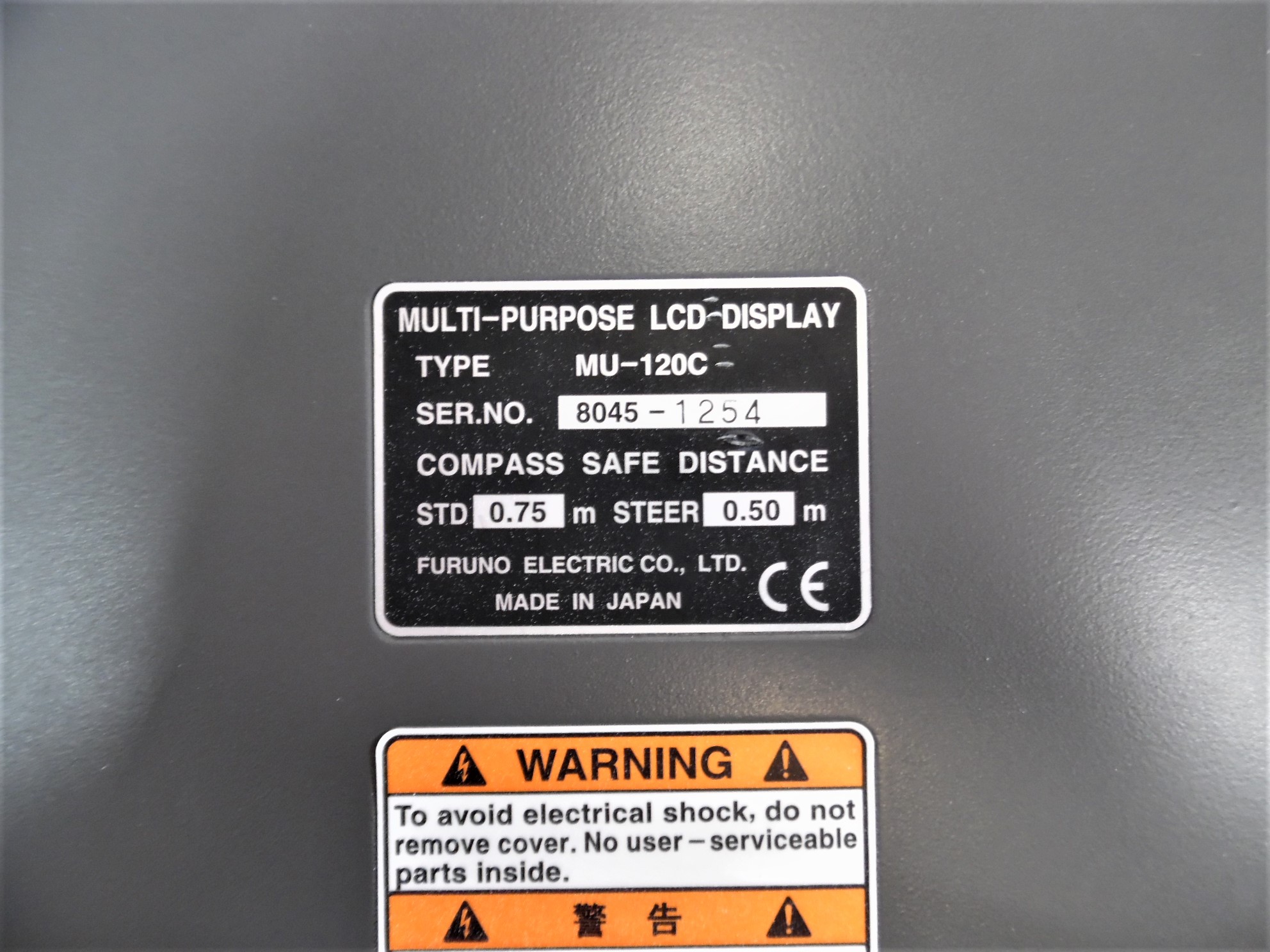 Furuno MU-120C Color Marine Monitor *Refinished Housing* Tested! - Max ...