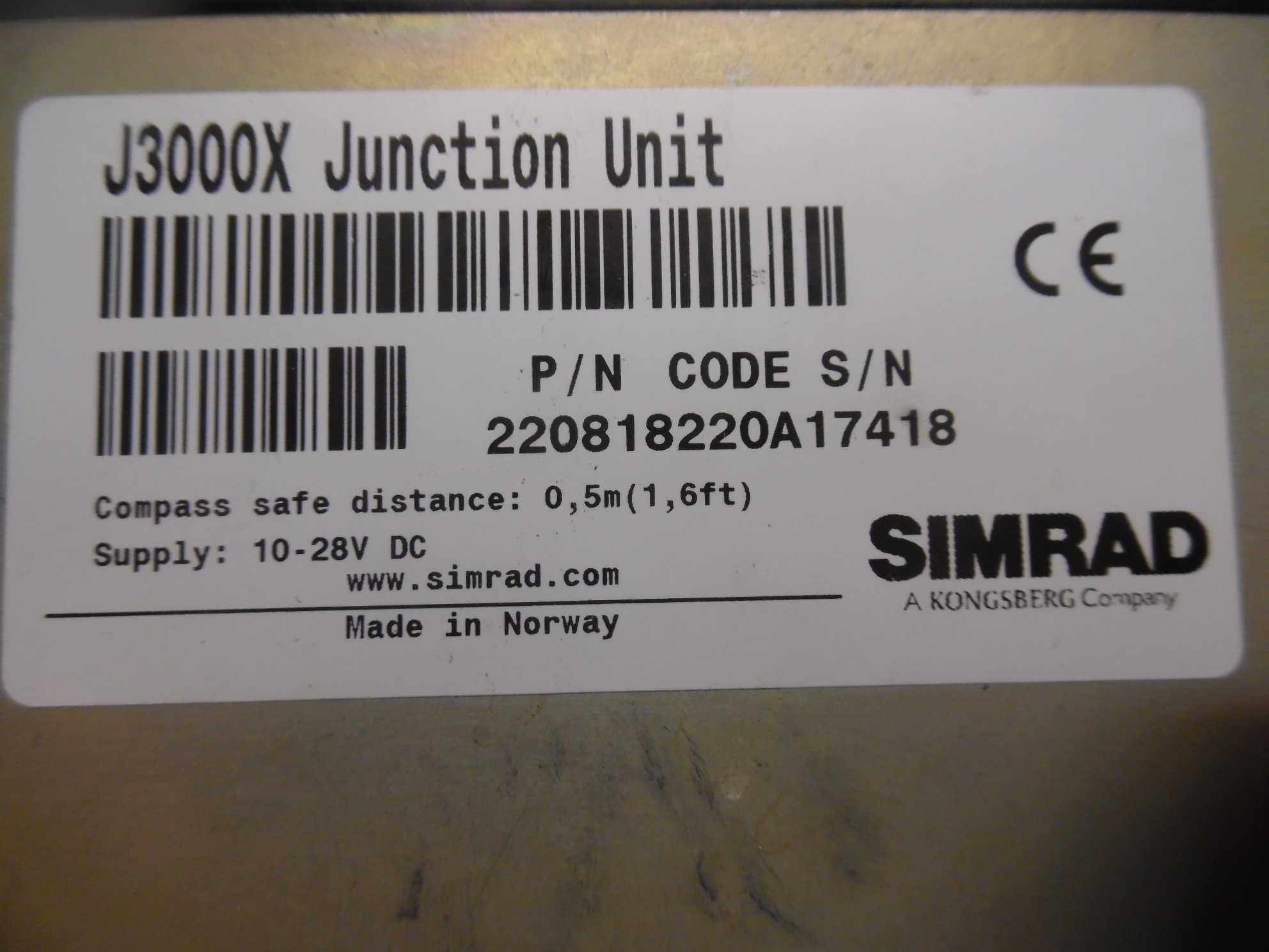 Simrad Robertson J3000x Autopilot Course Computer PN 22081822 - Max ...
