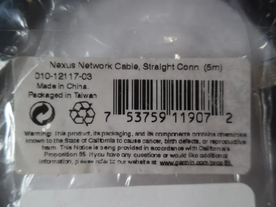 Nexus/Garmin 5m Network Cable - 4 Pin - CUT - 010-12117-03 - Max Marine ...