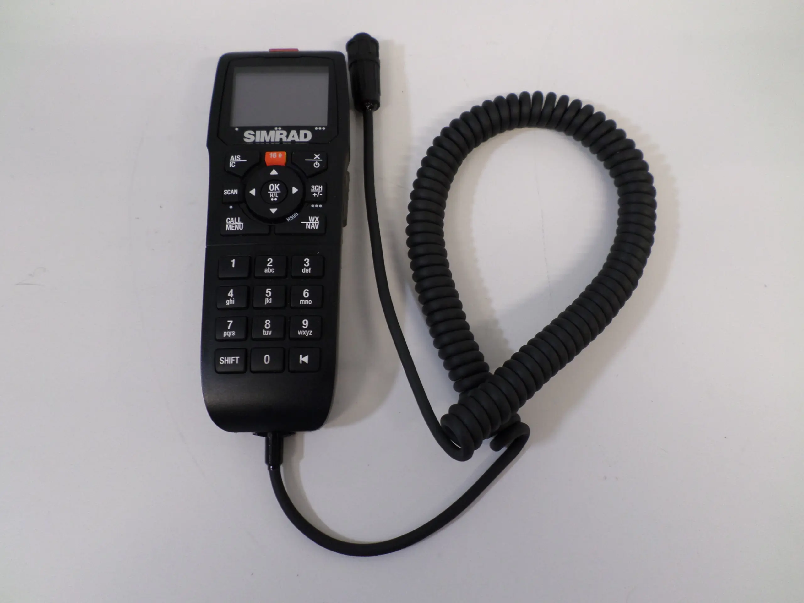 Simrad HS90 Handset with New Cable for RS90 Marine VHF - Max Marine ...