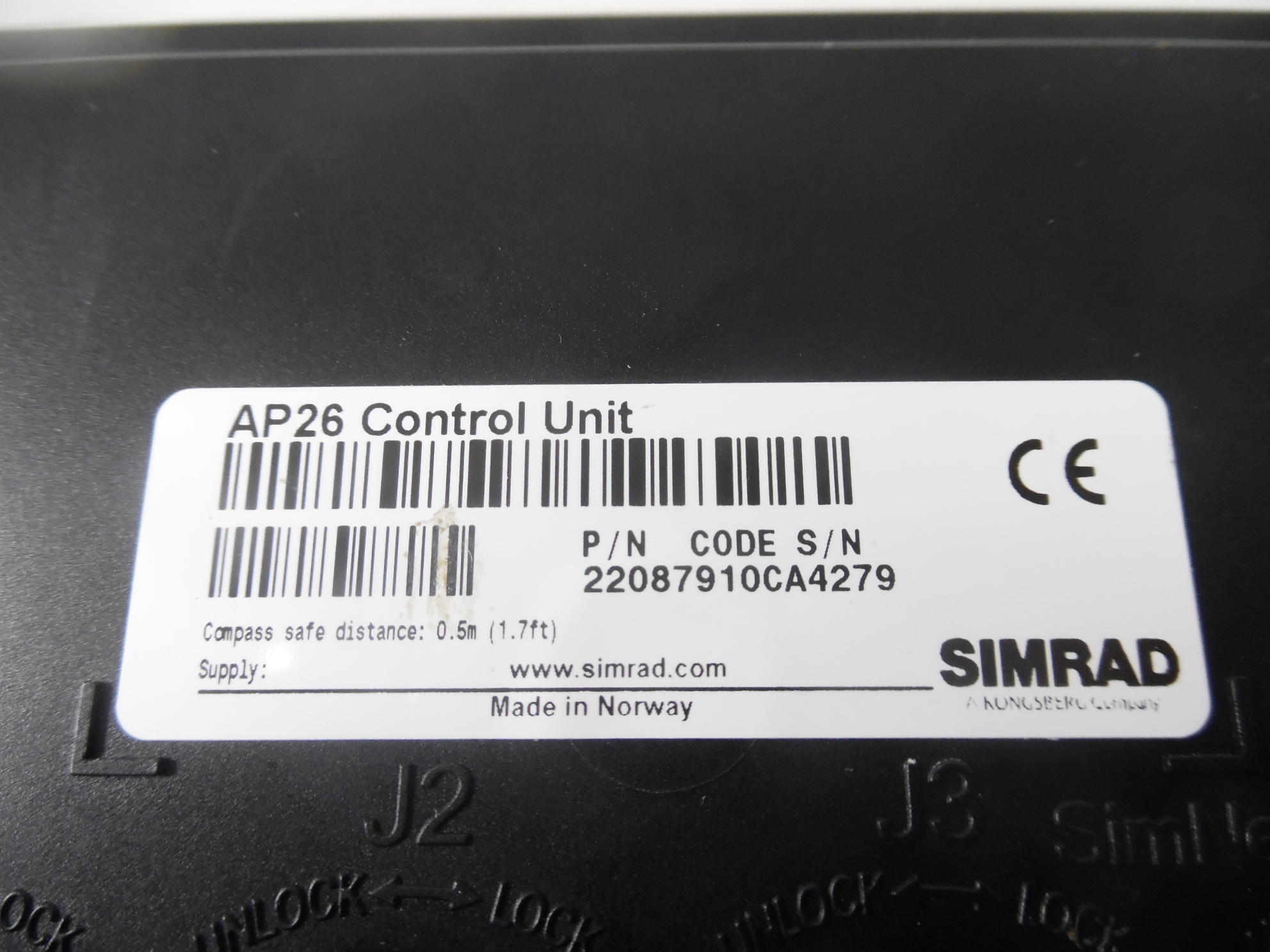 Simrad/AP26/Autopilot Control Head/22087910/MME Refurbished - Max ...