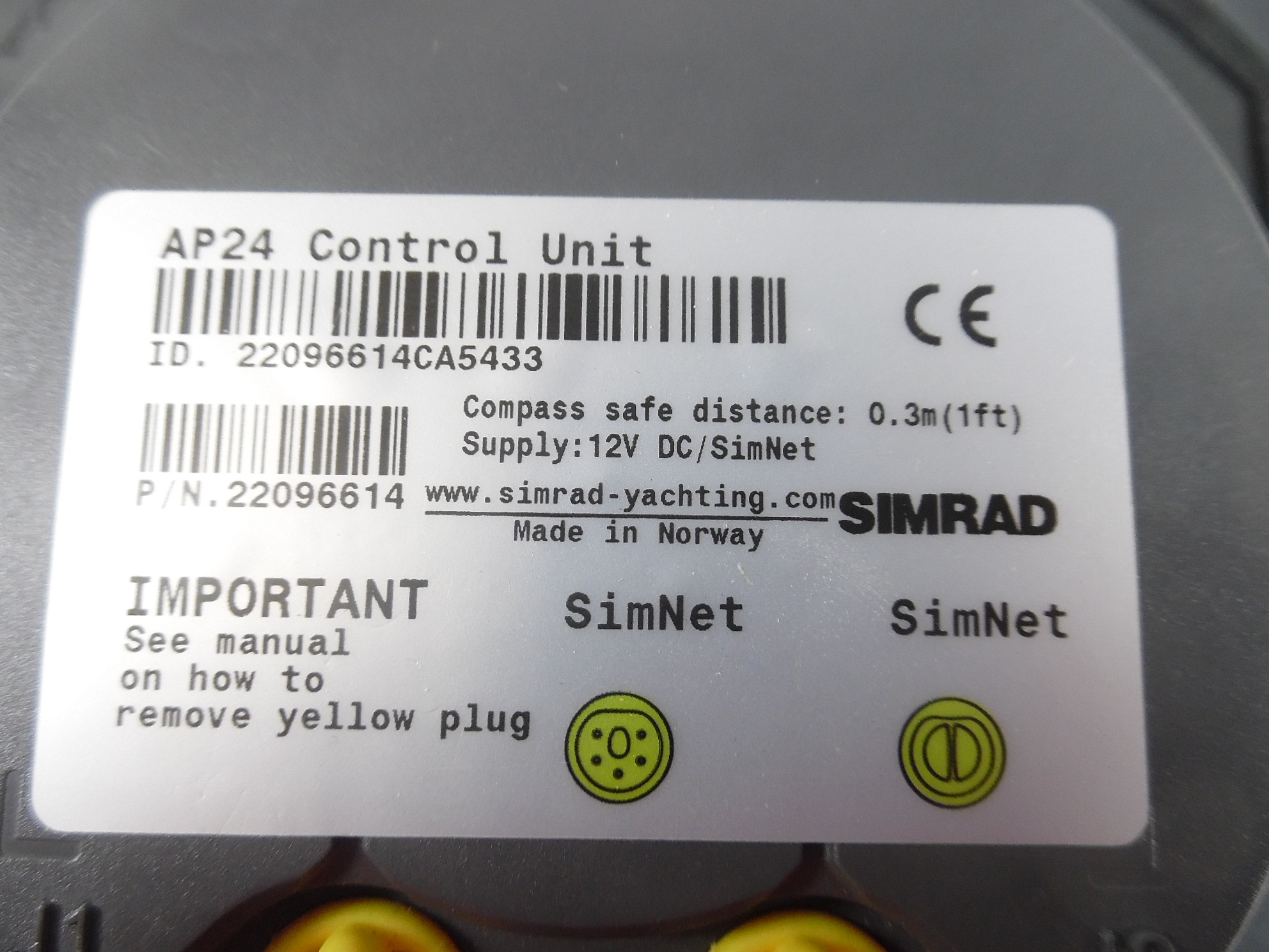 Simrad AP24 Autopilot Control Head Rebuilt LCD - Max Marine Electronics