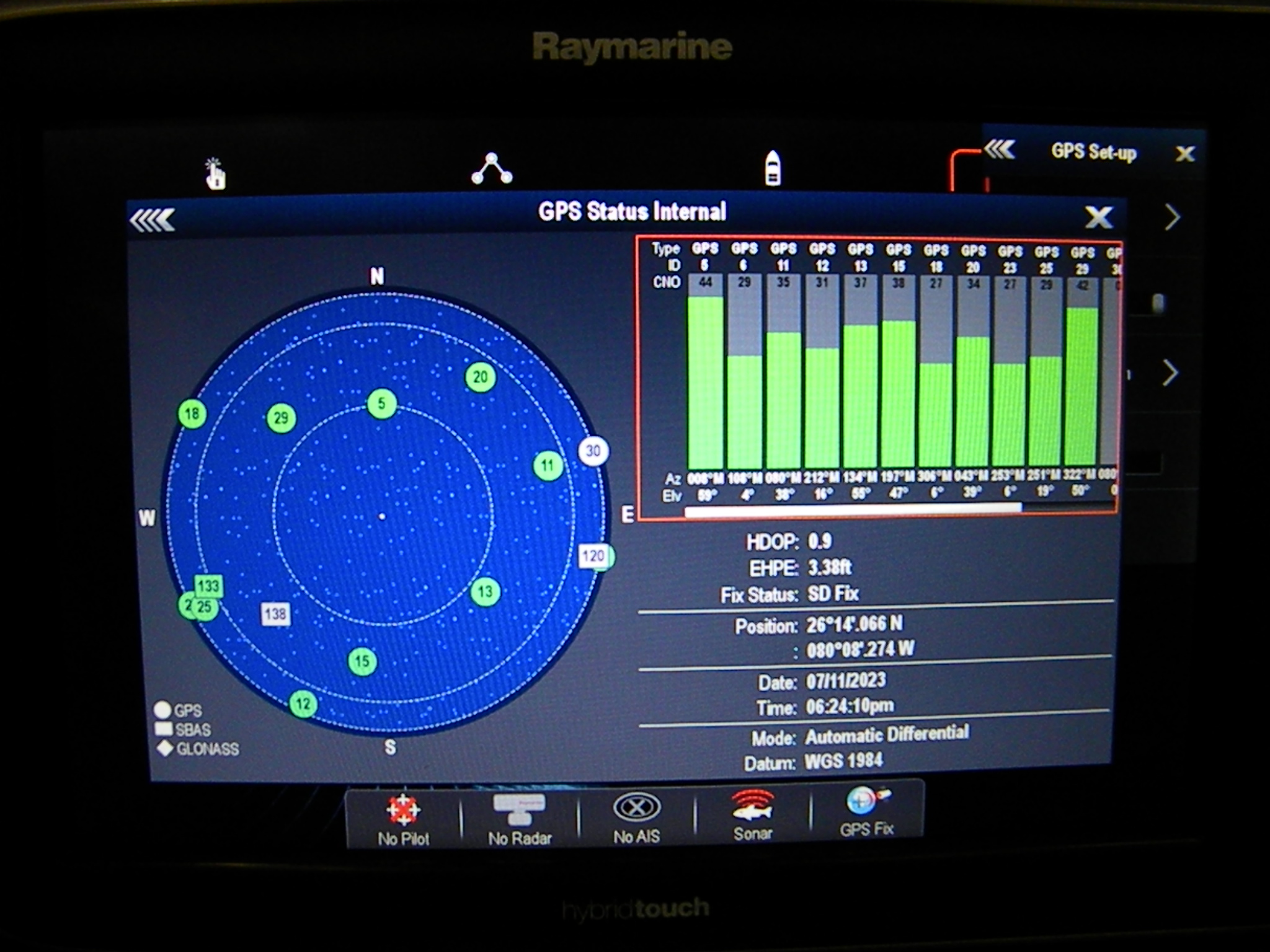 Raymarine e127 HybridTouch 12.1" Multifunction Display w/ Sun Cover ...