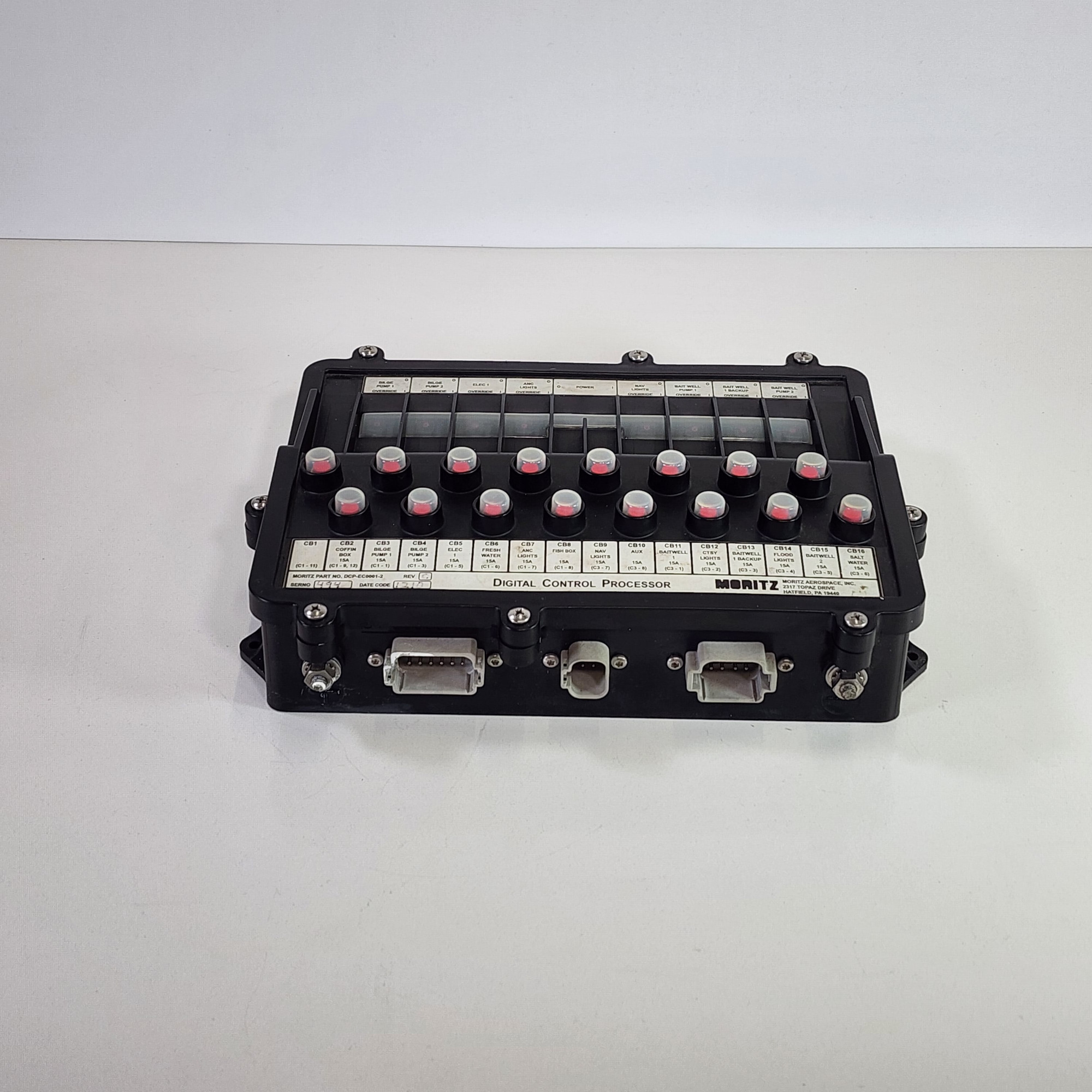 Moritz DCP-EC0001-2 Digital Control Processor/Switch Panel with Keypad ...