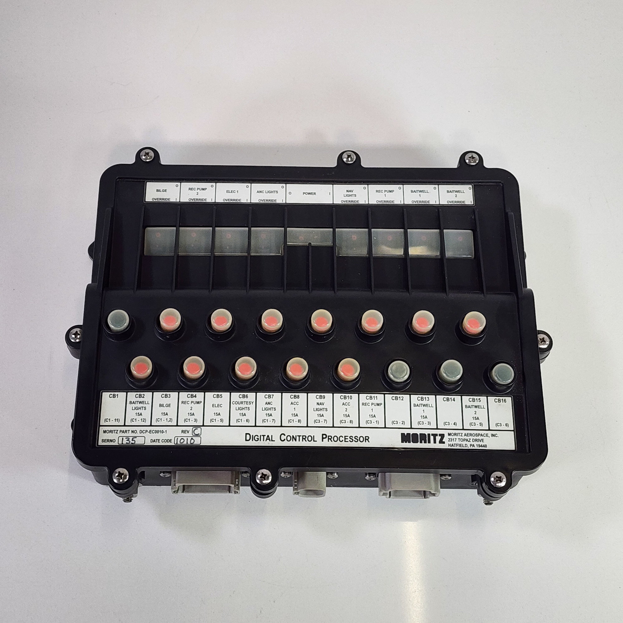 Moritz DCP-EC0010-1 Digital Control Processor/Switch Panel with Keypad ...