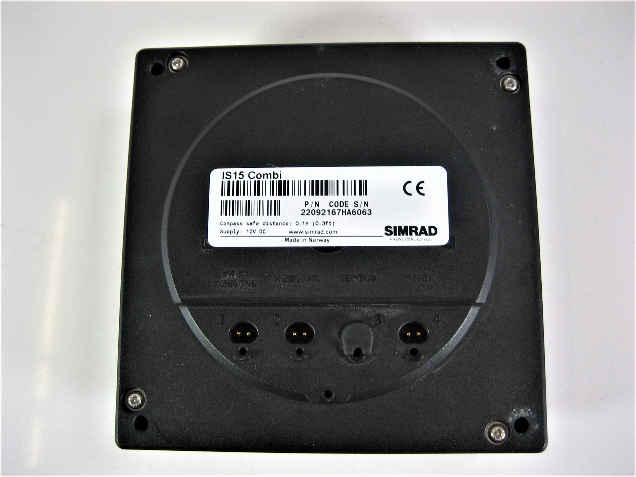 Simrad IS15 Combi Instrument Display-22092167 - Max Marine Electronics