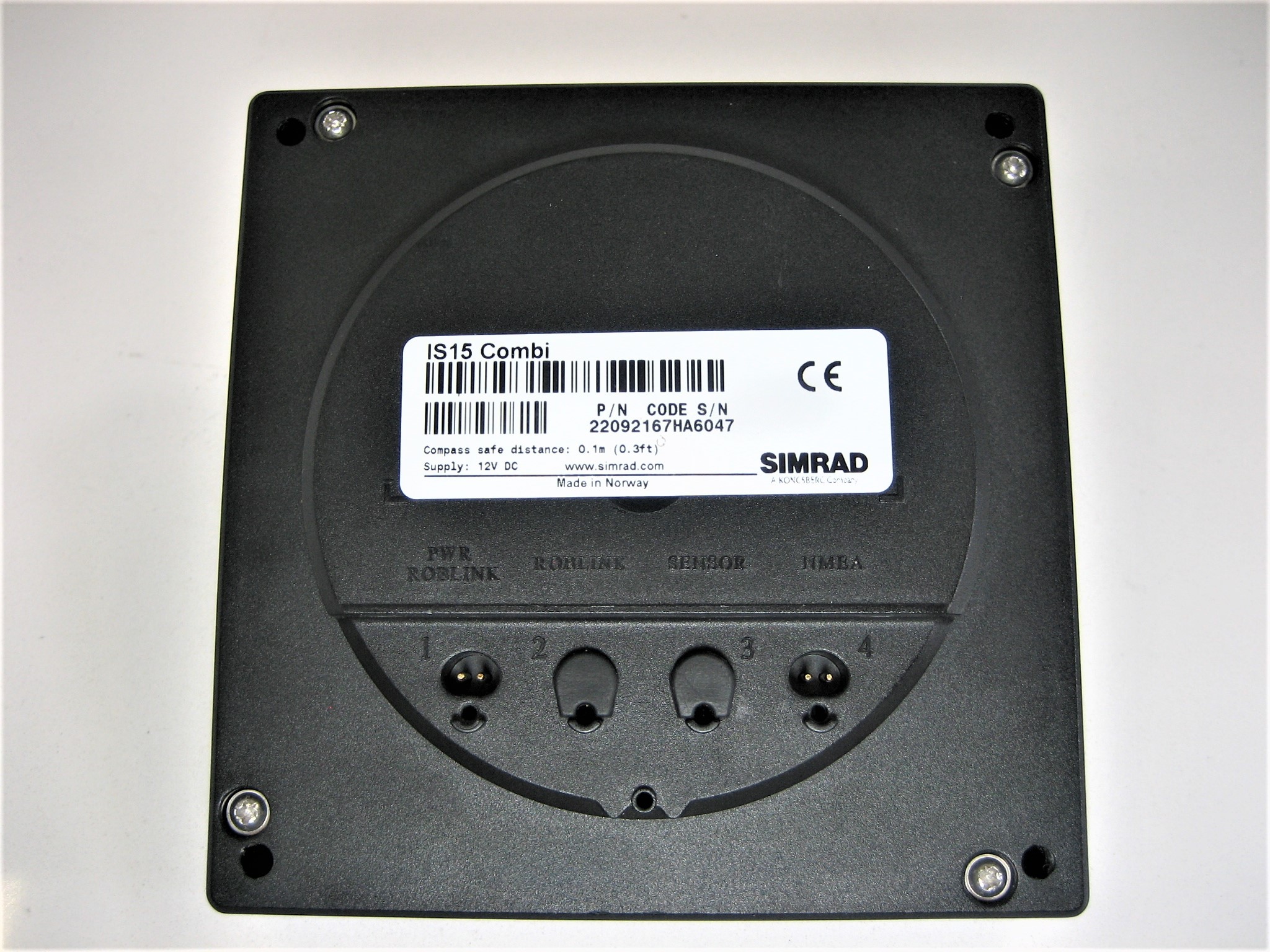 Simrad IS15 Combi Instrument Display-22092167 - Max Marine Electronics