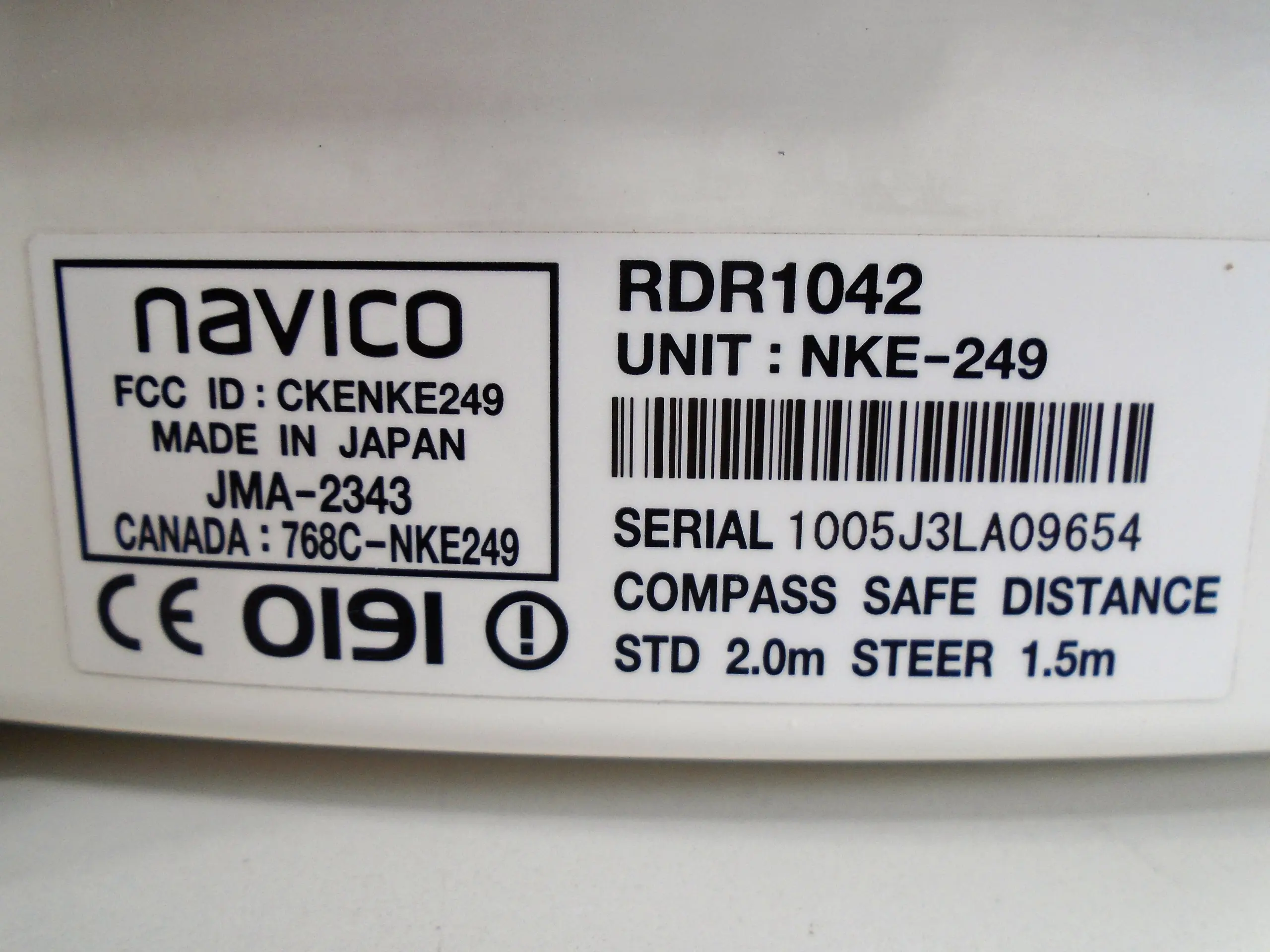 Navico/Simrad/Northstar JRC RDR1042MD NKE-249 JMA-2343 - 4kw Radome HD ...