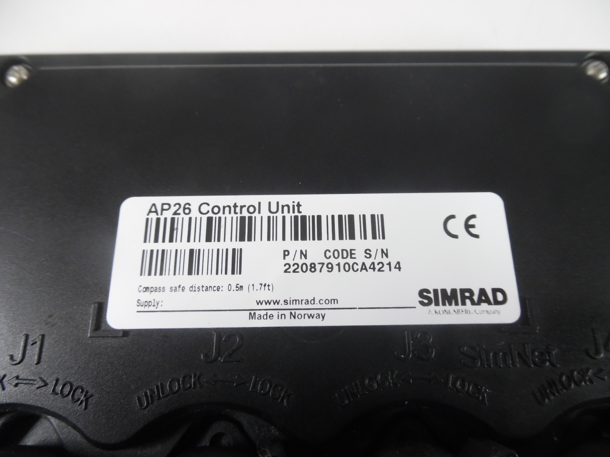 Simrad AP26 Autopilot Control Head 22087910/MME Refurbished - Max ...