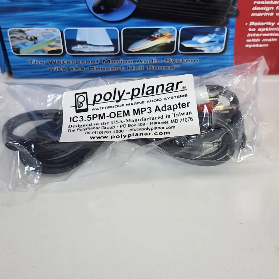 Poly-Planar ME52 2-Channel 50-Watt Marine Amplifier w/ MP3 Adapter -New Open Box - Max Marine ...