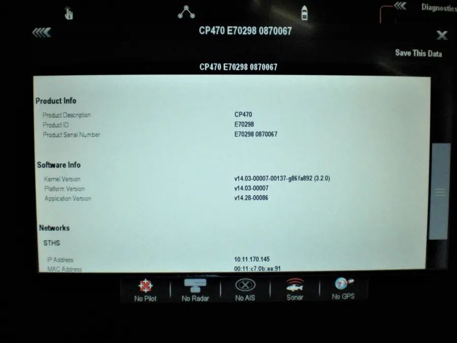 Raymarine CP470 CHIRP Sonar Module w/Cables -E70298- Tested & Updated ...