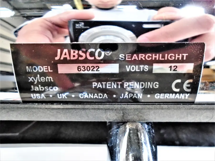 ITT Jabsco 63022-0012 Searchlight Spotlight 12volt Tested (90 Day Warr ...