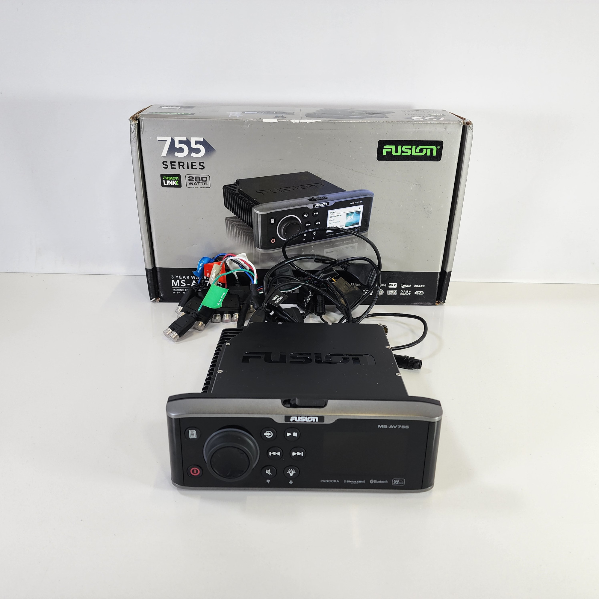 Fusion MS-AV755 AM/FM Stereo DVD/CD Player w/ BT and FusionLink ...