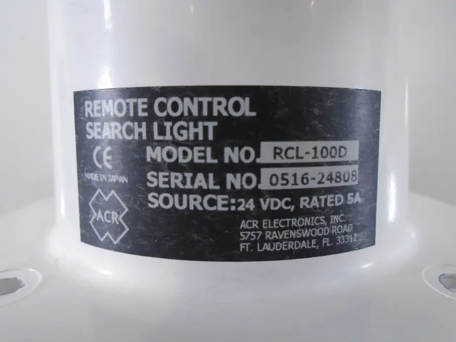 ACR RCL-100D Remote Control Search Light -24 volt- TESTED GOOD - Max ...