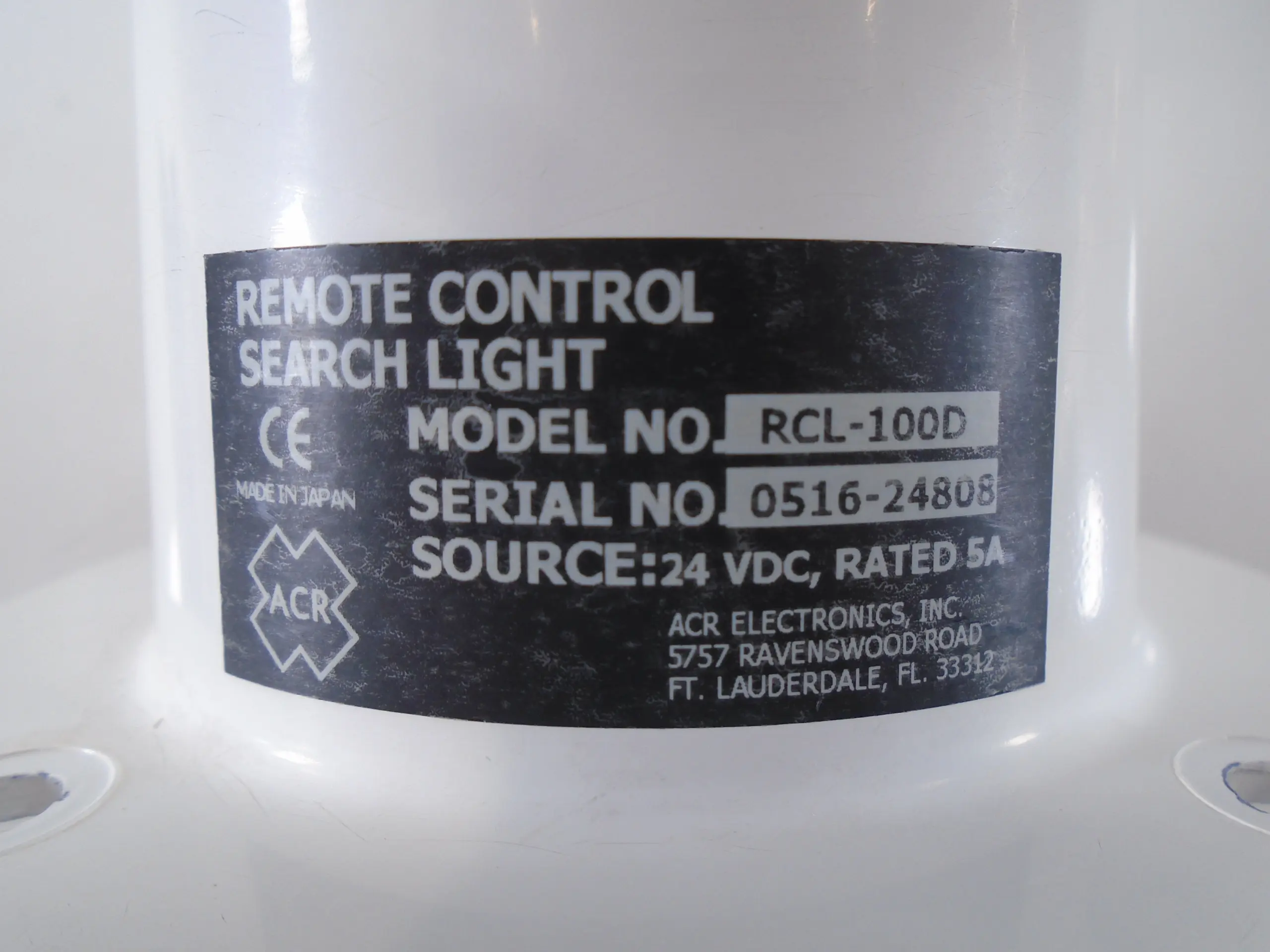 ACR RCL-100D Remote Control Search Light -24 volt- TESTED GOOD - Max ...