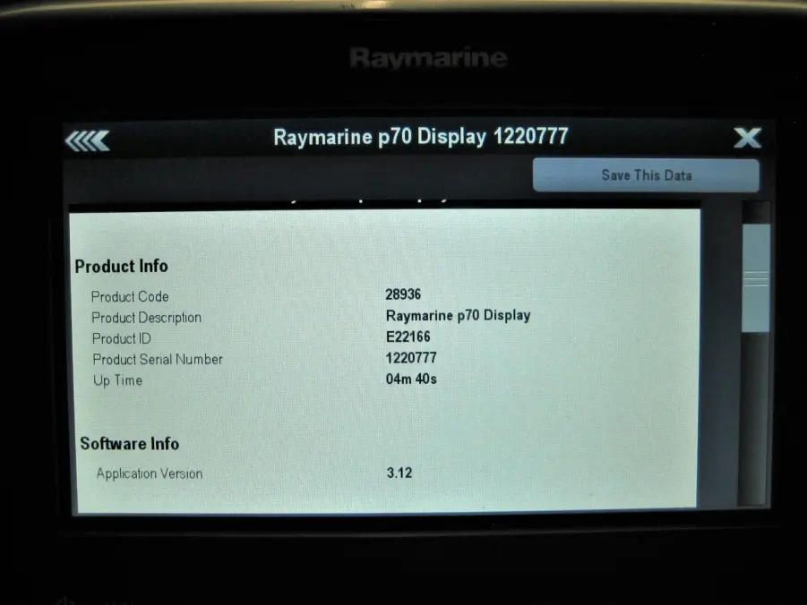 Raymarine-P70-Color Seatalk NG Autopilot Display -E22166 - Max Marine ...