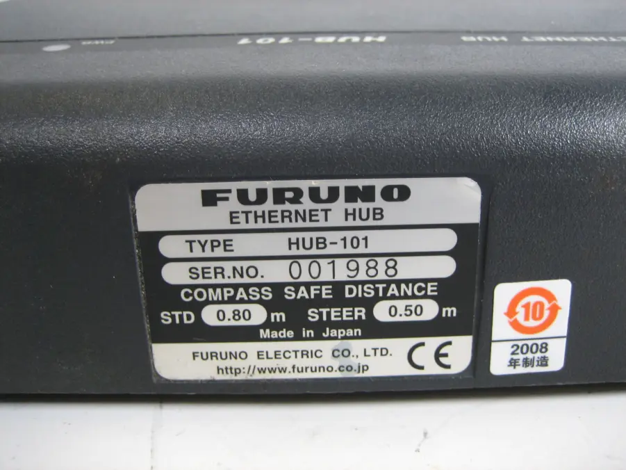 Furuno HUB-101 - Interswitch Hub F/ NavNet 3D TZtouch Ethernet - Bench ...