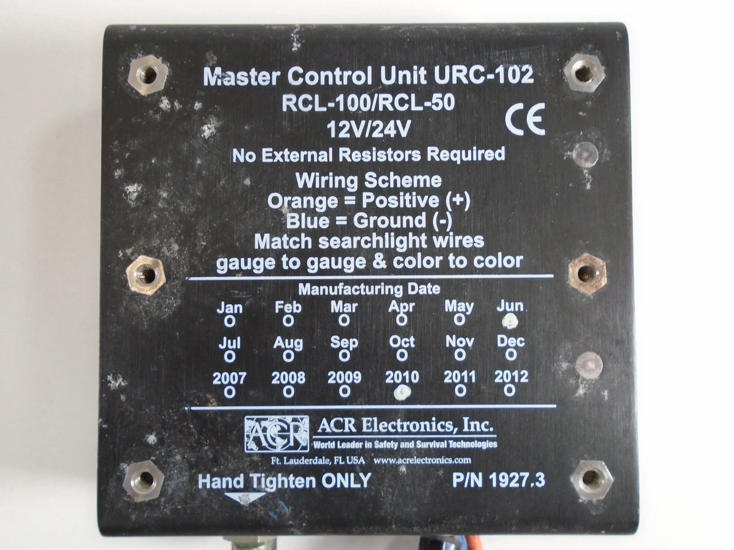 ACR RCL-100D Remote Control Search Light (24v) NEW BULBS - Max Marine ...
