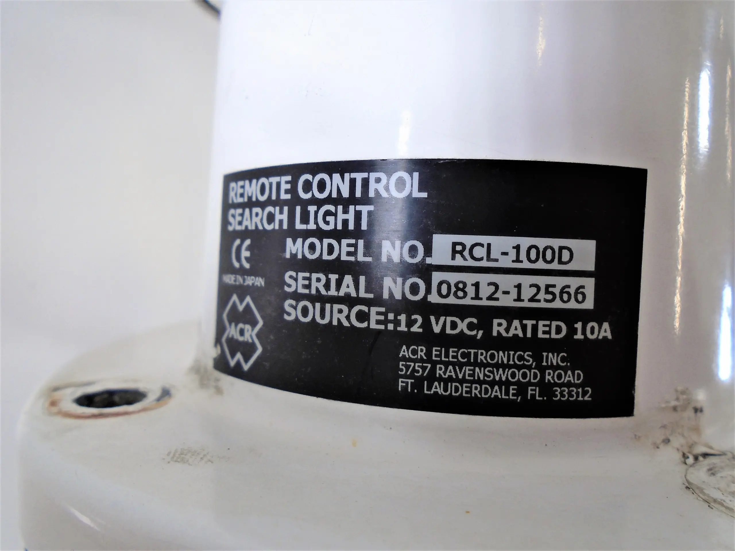 ACR RCL-100D Remote Control Search Light (24v) NEW BULBS - Max Marine ...