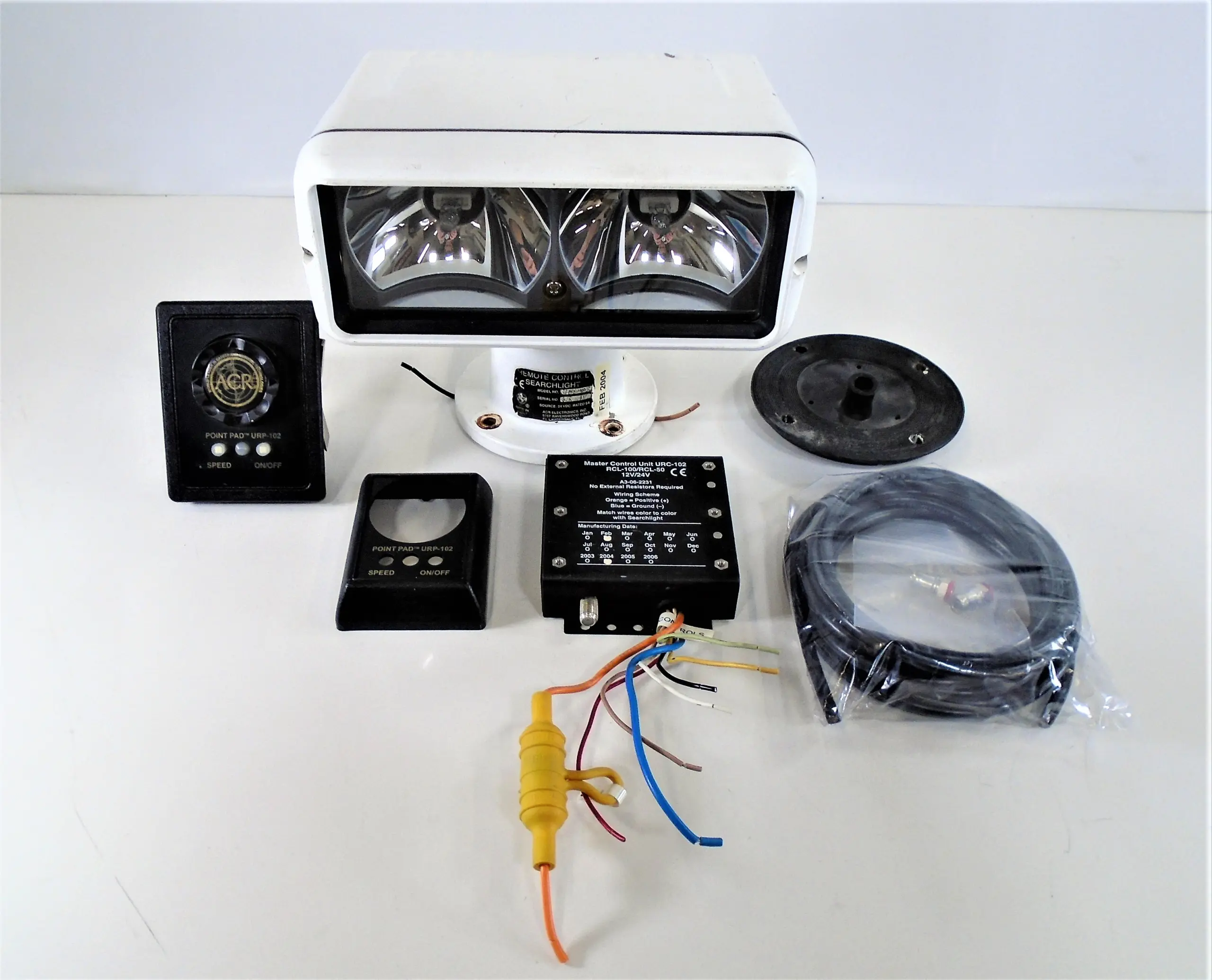 ACR RCL-100D Remote Control Search Light TESTED GOOD -24 volt- Max ...