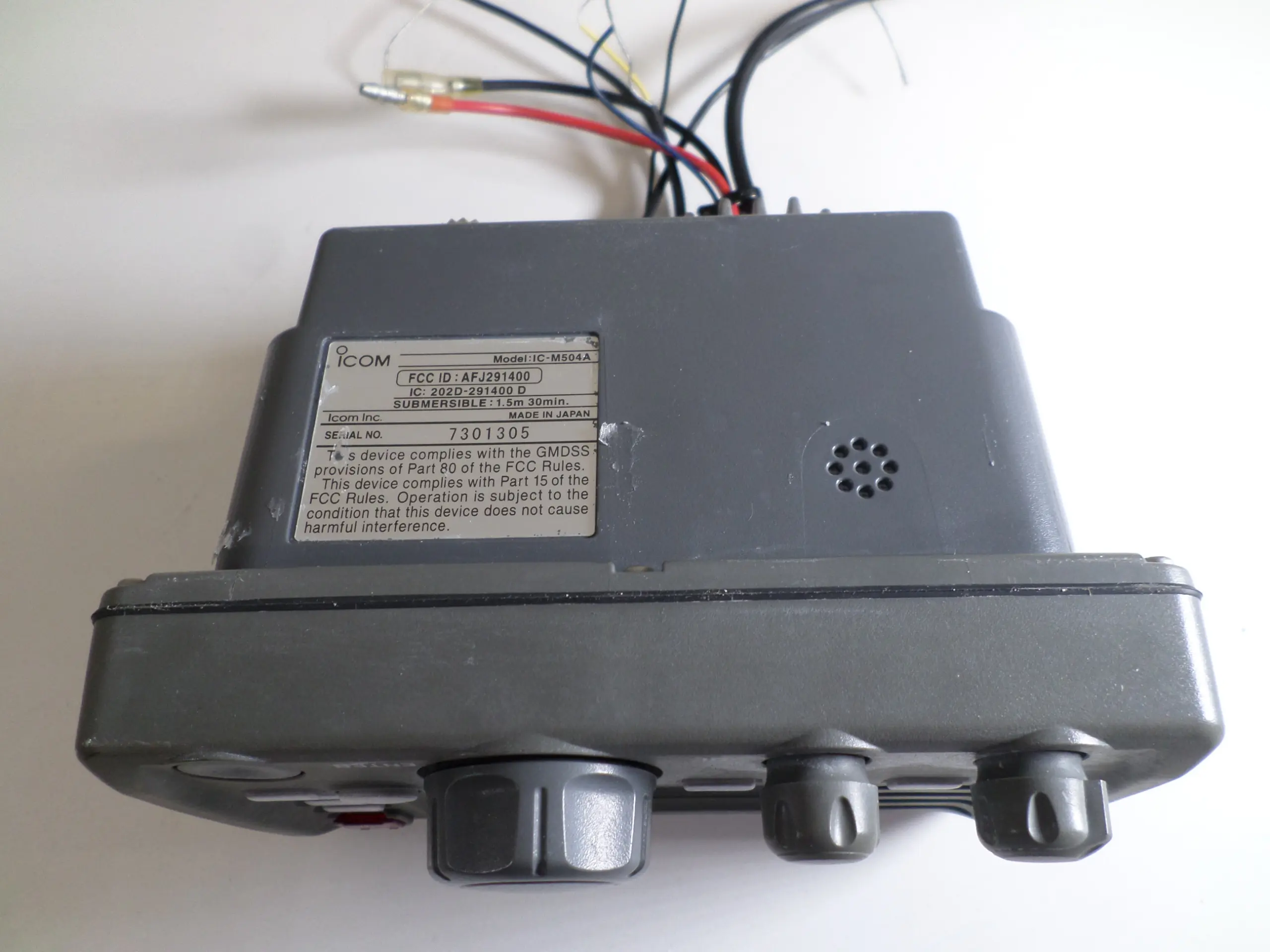 ICOM IC-M504 Marine VHF Radio Grey - Good Condition - Max Marine ...