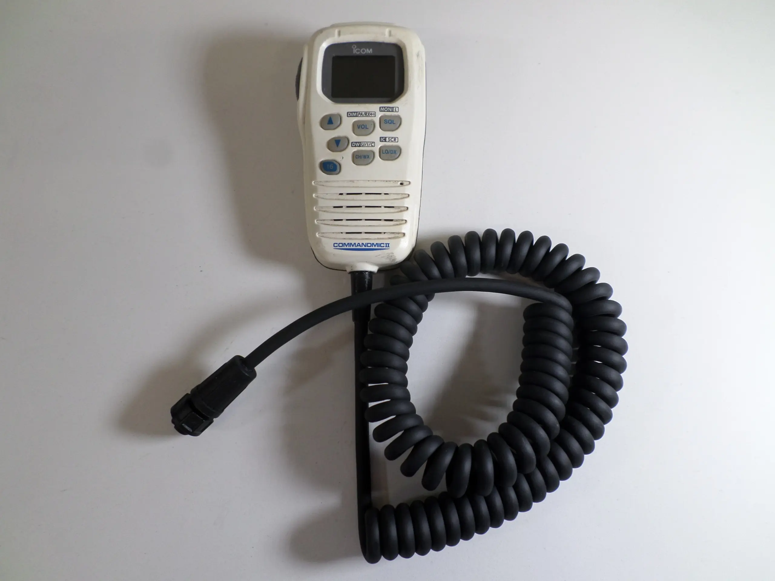 ICOM HM-157SW Commandmic II Control Handset for IC-M504/604 VHFs w/ New ...
