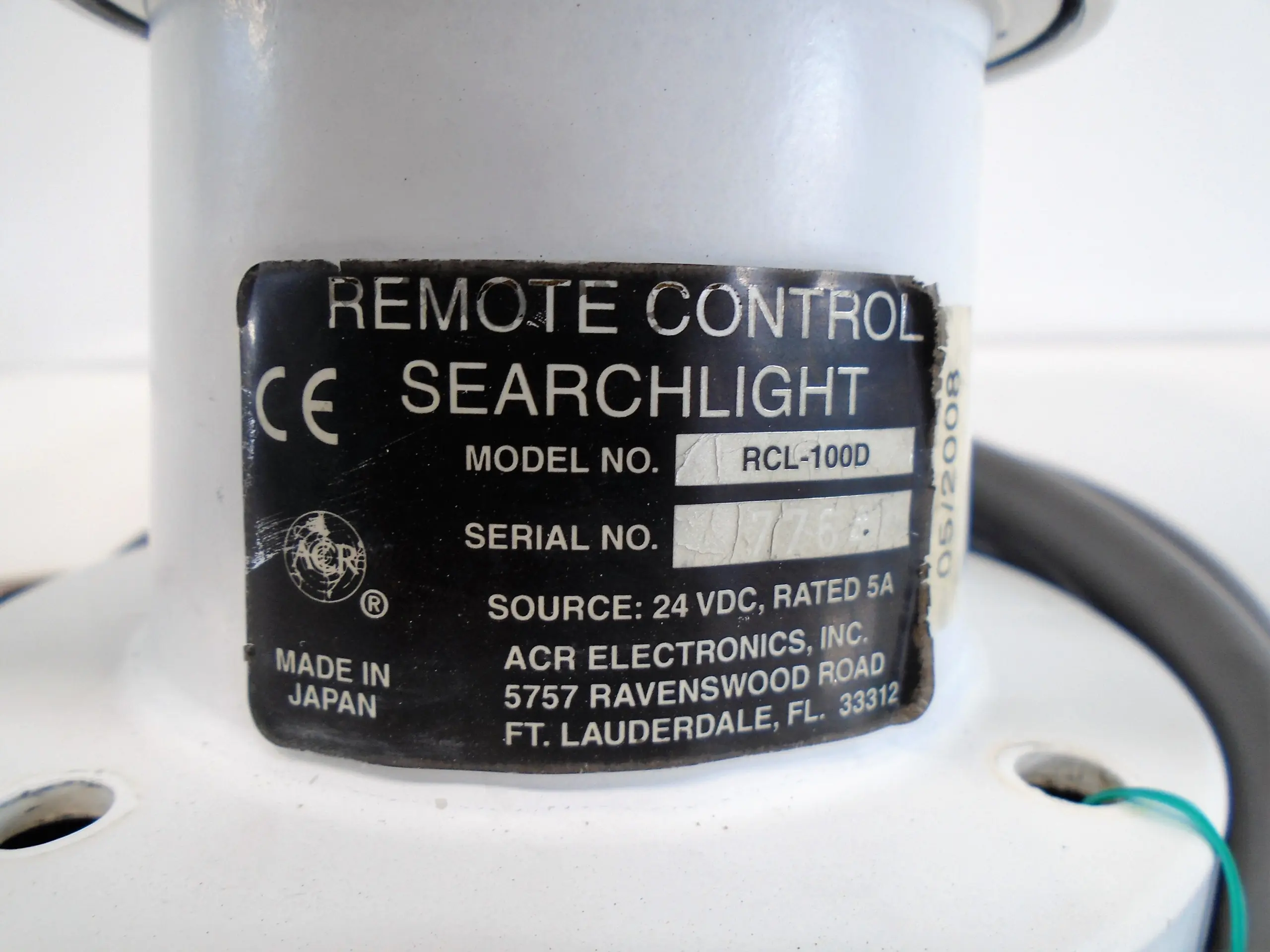 ACR RCL-100D Remote Control Search Light (TESTED GOOD) -24V- Max Marine ...