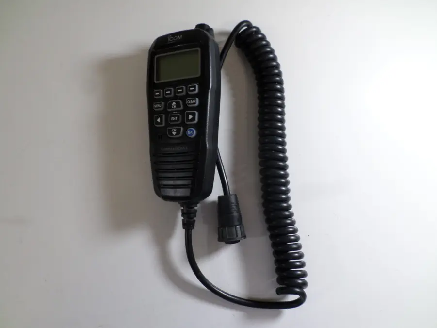 Icom HM-195B VHF COMMAND MIC IV Second Station Handset f/ IC-M506 IC ...