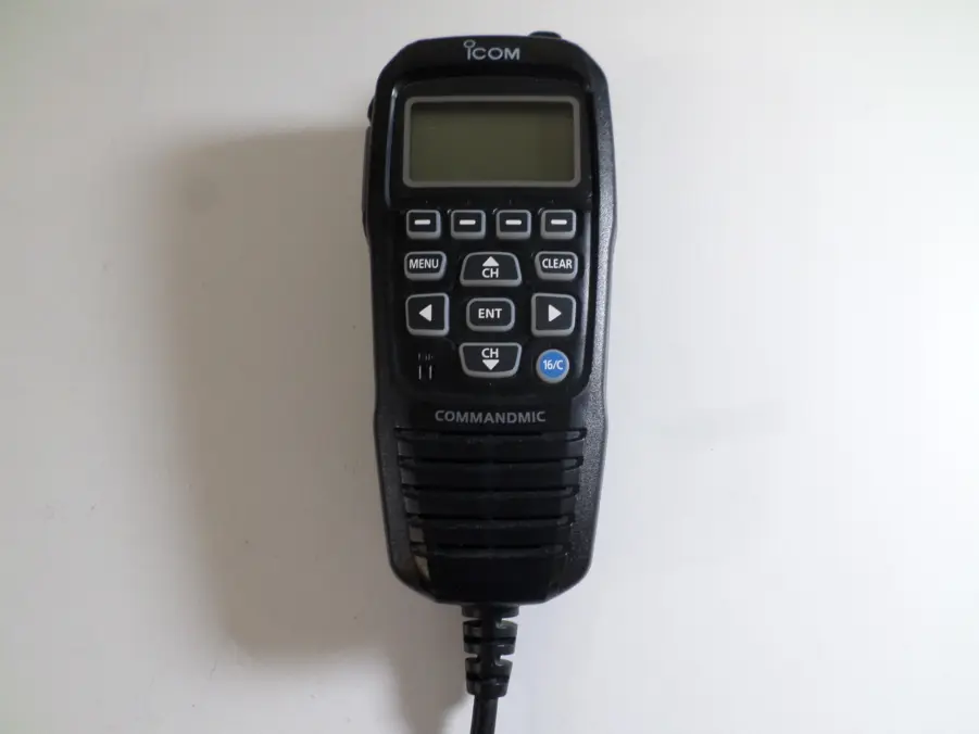 Icom HM-195B VHF COMMAND MIC IV Second Station Handset f/ IC-M506 IC ...