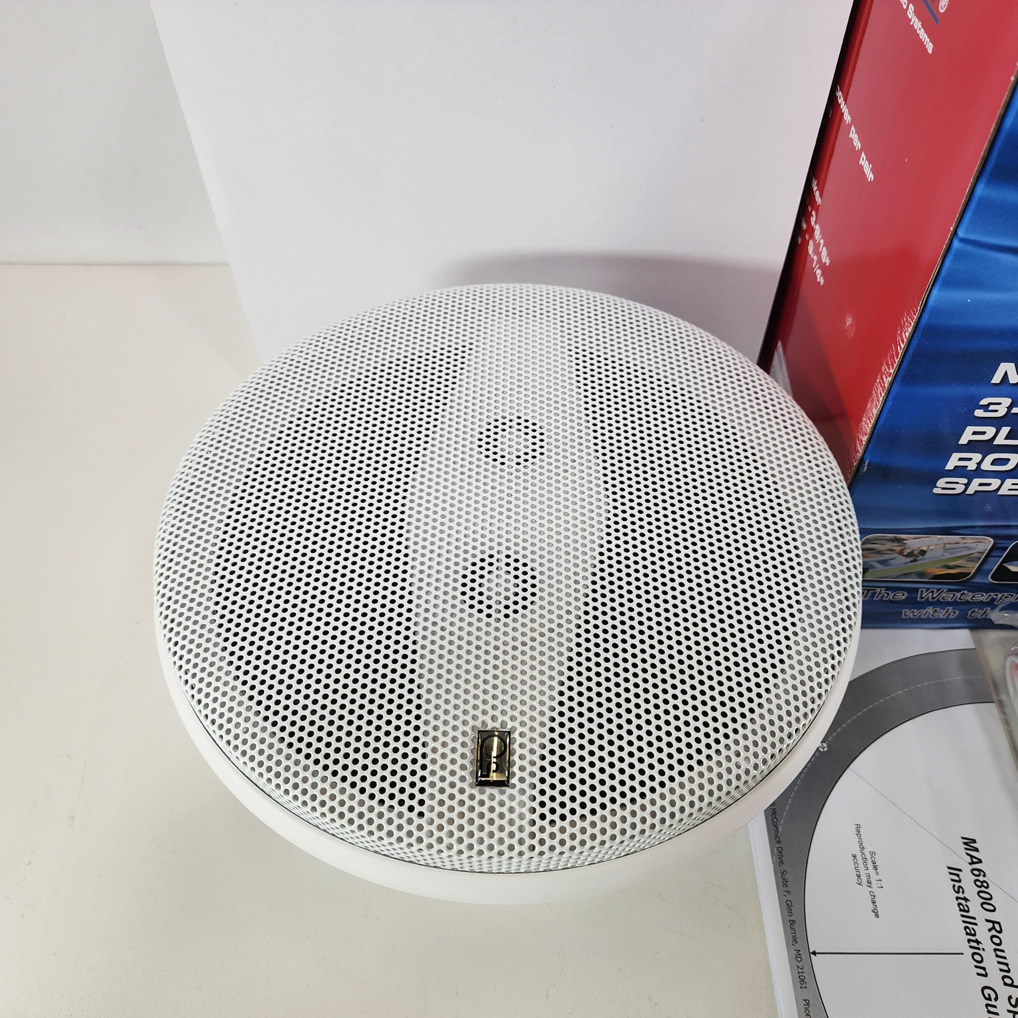 [1 Pair] Poly-Planar MA-6800 3-Way Platinum 8" 400W 4 Ohm Round ...