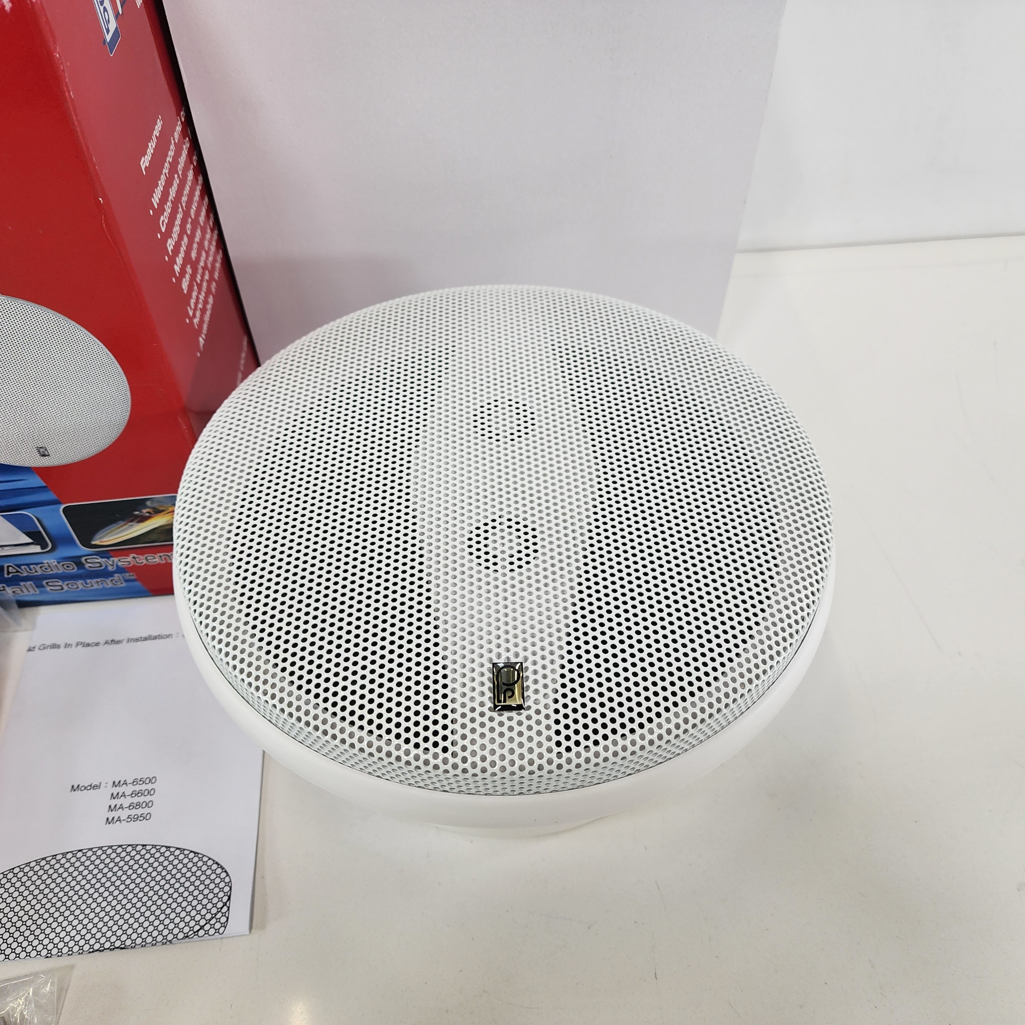 [1 Pair] Poly-Planar MA-6800 3-Way Platinum 8" 400W 4 Ohm Round ...