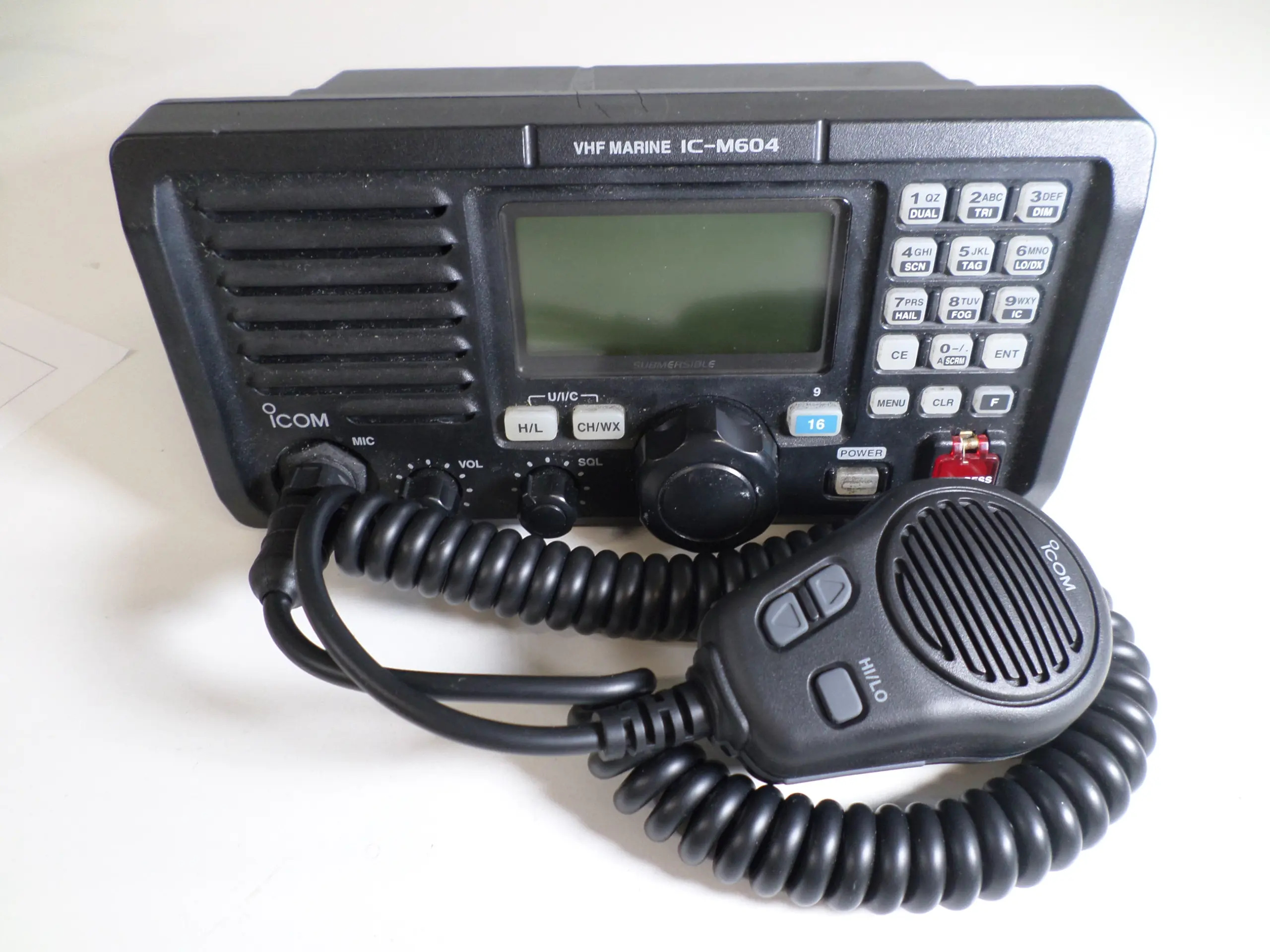 Icom IC-M604 Marine VHF w/ HM126 Fist Mic - Fully Tested - Great ...