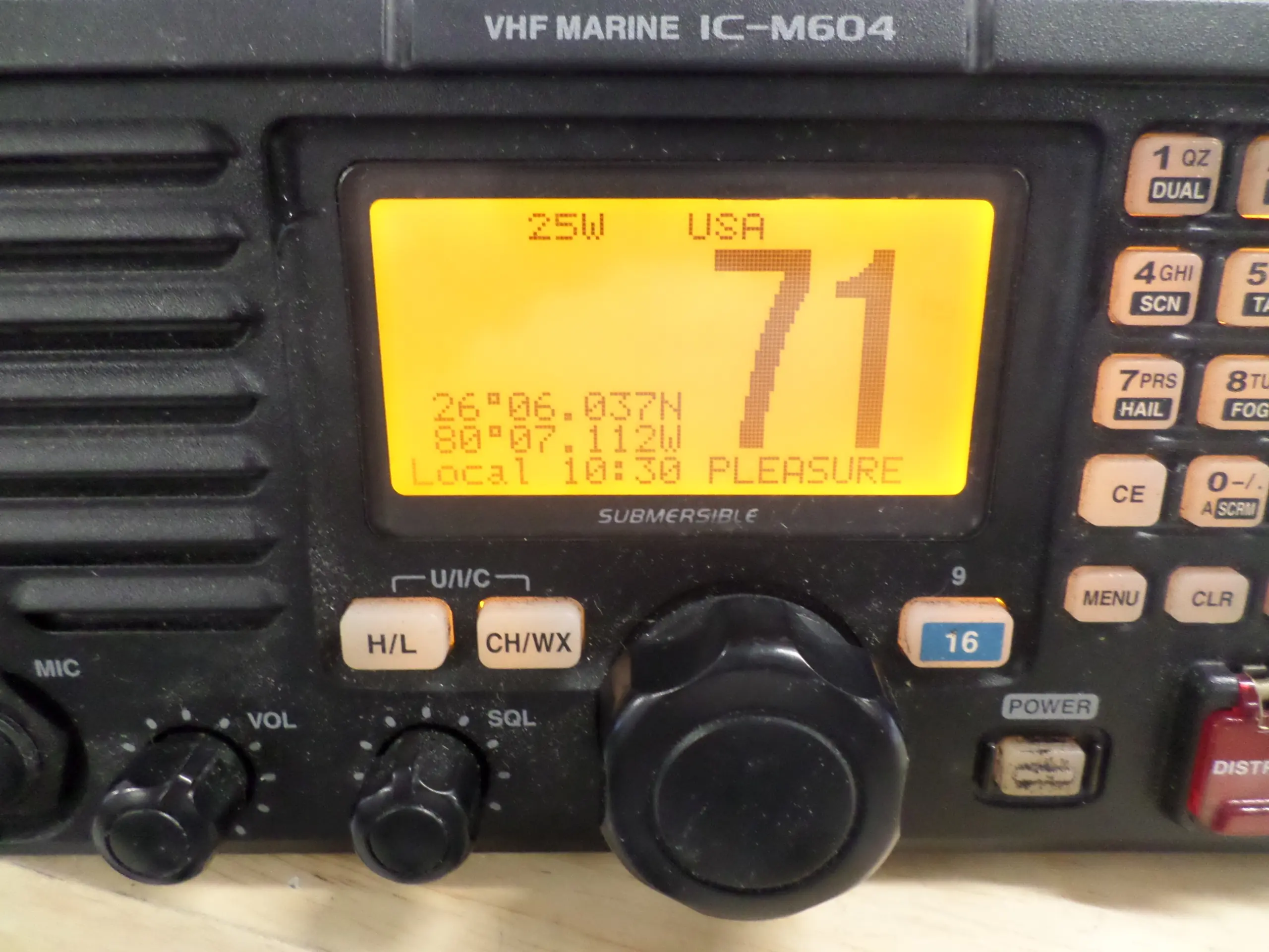 Icom IC-M604 Marine VHF Transceiver - Fully Tested - Good Condition ...